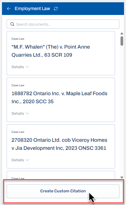 CiteRight Next - Not Canadian case law? Creating a custom reference – CiteRight (EN)